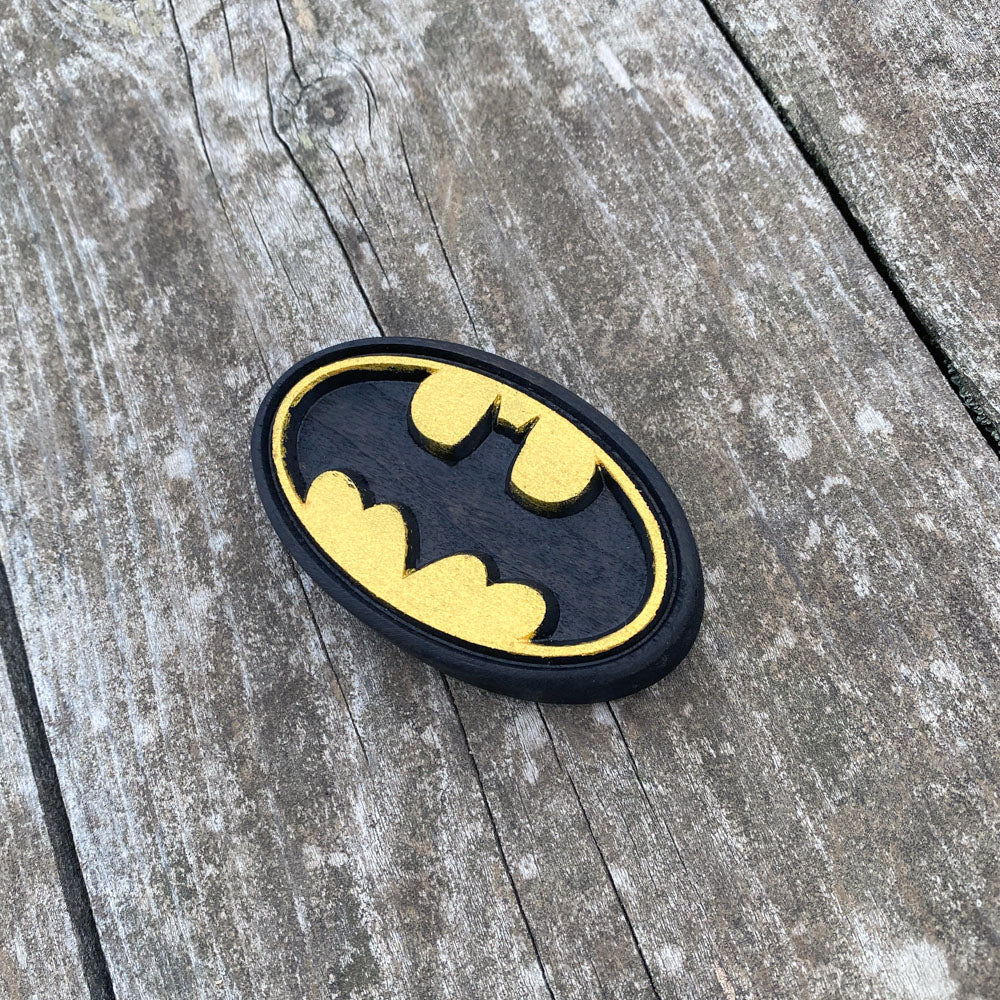 Batman Logo 1 - Mini – Sparky's Woodworks